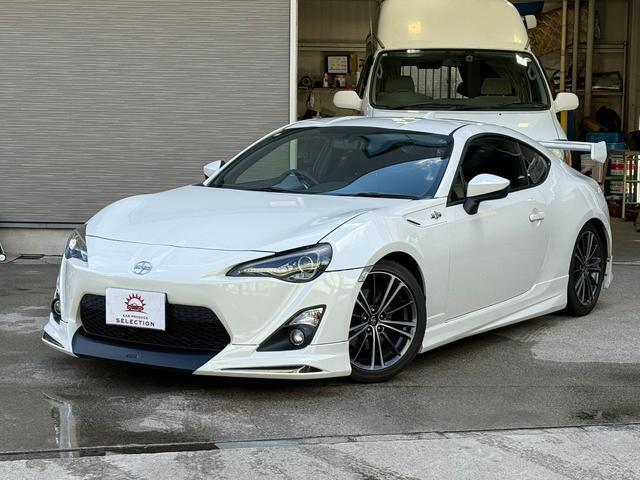 トヨタ 86 GT モデリスタエアロ リアウィング HKS車高調 FUJITSUBOマフラー LEDヘッドライト LEDテールライト シーケンシャルウィンカー 純正ナビ 地デジTV バック ...